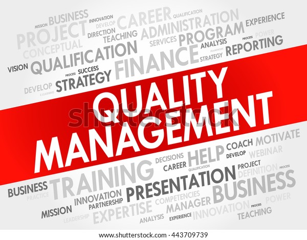 Quality Management Word Cloud Collage Business Stock Vector (Royalty ...