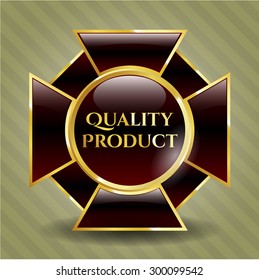 Quality Product Shiny Emblem Stock Vector (Royalty Free) 300099542 ...