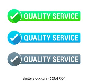 Quality Service Banner Stock Vector (Royalty Free) 335619314 | Shutterstock