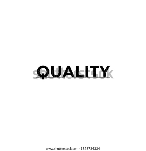 Quality Typography Print Use Poster Flyer Stock Vector (Royalty Free ...