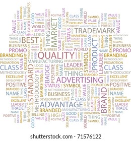 Quality Word Collage On White Background Stock Vector (Royalty Free ...