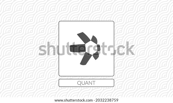 Quant Cryptocurrency Colorful Logo Isolated On Stock Vector (Royalty ...
