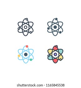 Quantum Icons Vector Four Different Style Stock Vector (Royalty Free ...