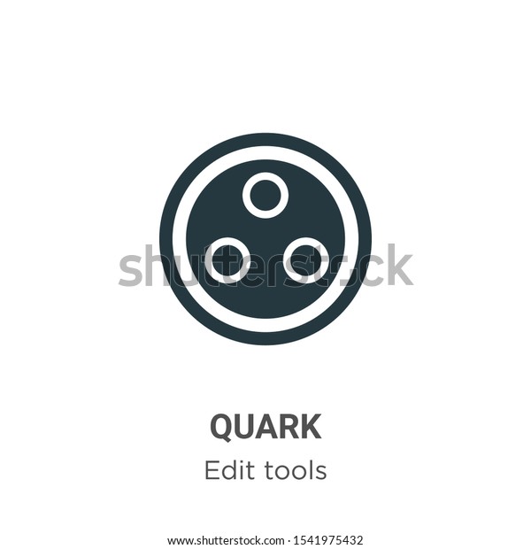 Quark Vector Icon On White Background Stock Vector (Royalty Free ...