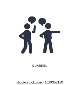 Quarrel Icon Simple Element Illustration Communication Stock Vector ...