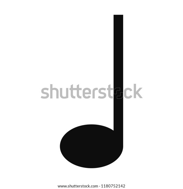Quarter Music Note Icon Simple Illustration Stock Vector (Royalty Free ...