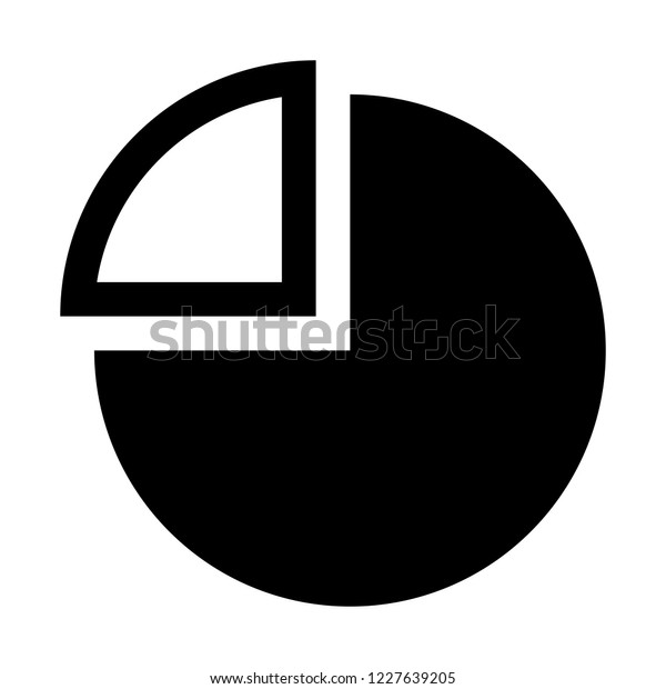 Quarter Pie Chart Stock Vector (Royalty Free) 1227639205 | Shutterstock