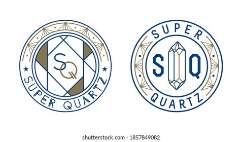 Quartz Stone Brand Logo Stock Vector (Royalty Free) 1857849082 ...