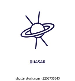 Quasar Icon Astronomy Collection Thin Linear Stock Vector (Royalty Free ...