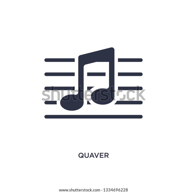 Quaver Icon Simple Element Illustration Music Stock Vector (Royalty ...