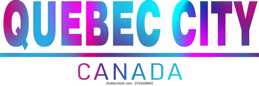 Quebec Canada Text Labels Print Tshirt Stock Vector (Royalty Free ...