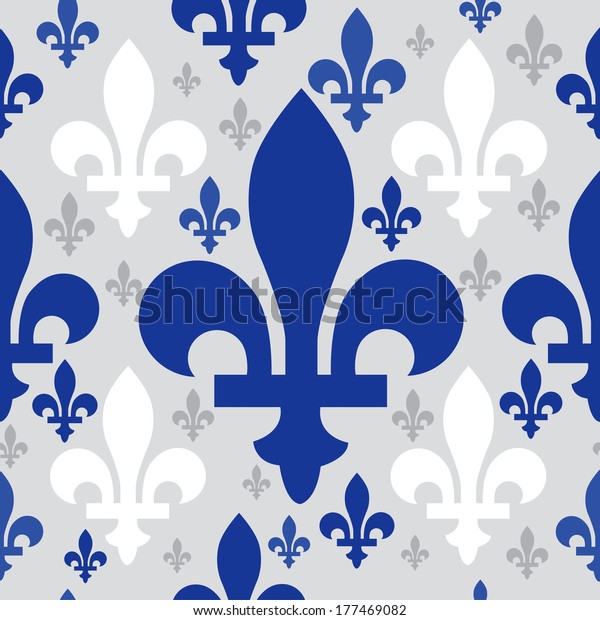 Motif harmonieux d'emblème du Québec : image vectorielle de stock ...