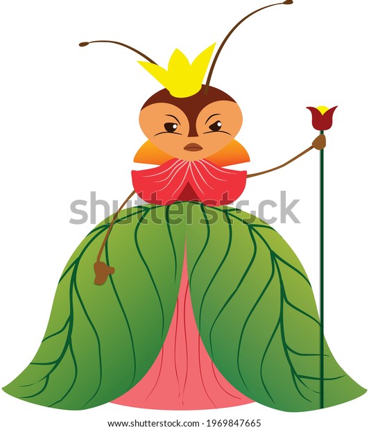Queen Ants Humanized Ant Character Dressed Stock Vector (Royalty Free ...