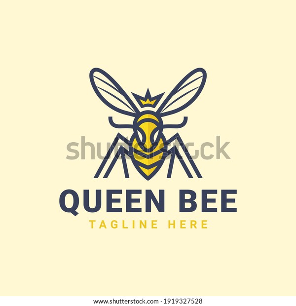 Queen Bee Logo Suitable Brand Logos Stock Vector (Royalty Free ...