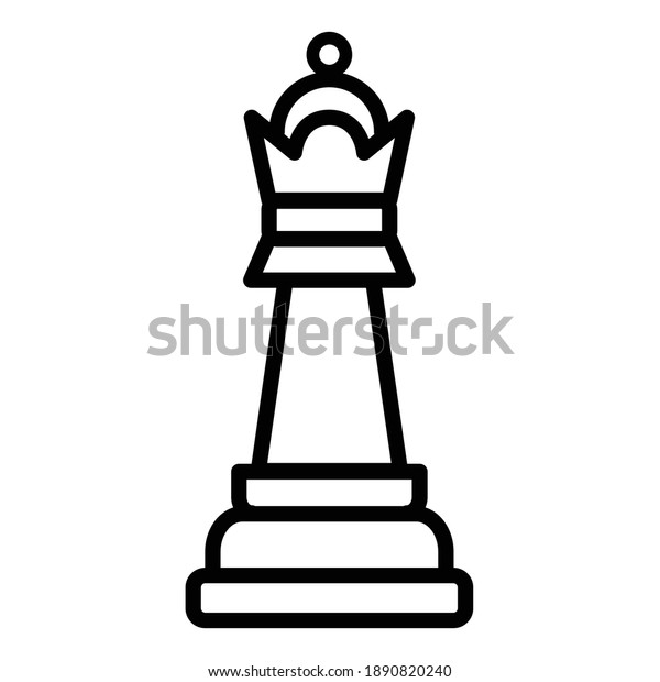 Queen Chess Pieces Vector Illustration Icons Stock Vector (Royalty Free ...