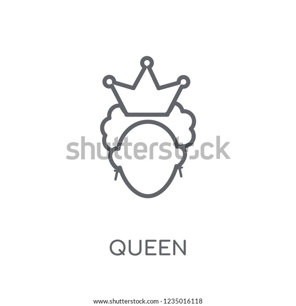 Queen Linear Icon Modern Outline Queen Stock Vector (Royalty Free ...