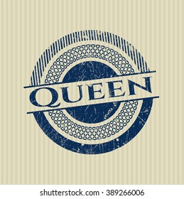 Queen Rubber Stamp Grunge Texture Stock Vector (Royalty Free) 389266006 ...