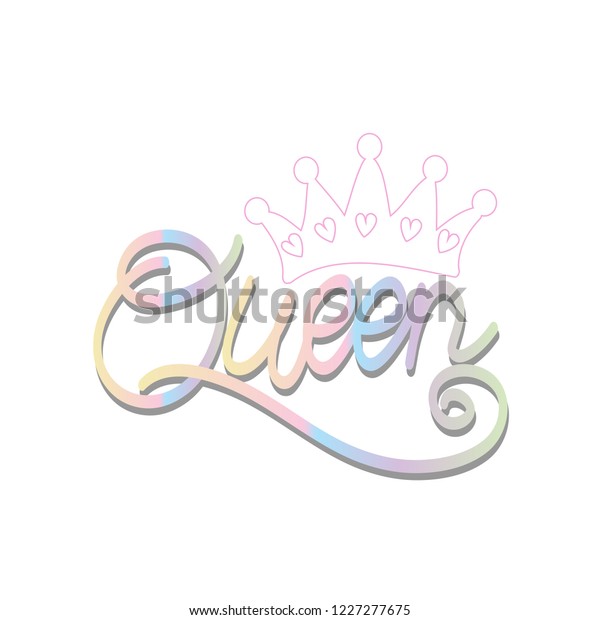 Queen Word Crown Stock Vector (Royalty Free) 1227277675 | Shutterstock