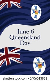 Queensland Day Vector Illustration Suitable Greeting Stock Vector ...