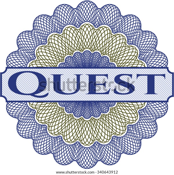 Quest Money Style Rosette Stock Vector (Royalty Free) 340643912 ...