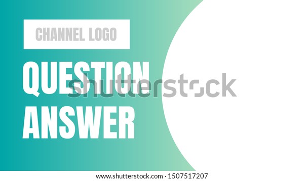Question Answer Cover Photo Video Thumbnails Stock Vector (Royalty Free ...