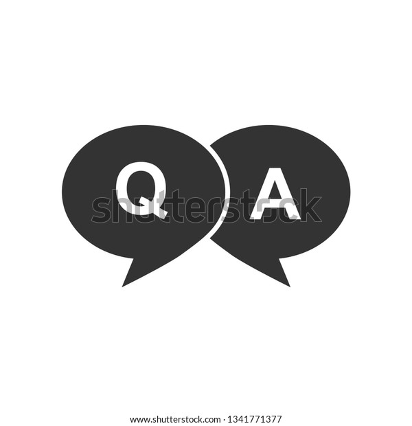 Question And Answer Icon. Communication Illustration As A Simple Vector ...