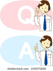 Illustration Icons People Used Questions Answers Stock Vector (Royalty ...