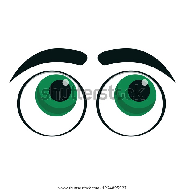Question Eyes Icon Cartoon Question Eyes Stock Vector (Royalty Free ...