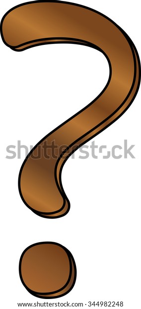 Question Mark Brown Signs Symbols Punctuation: เวกเตอร์สต็อก (ปลอดค่า ...