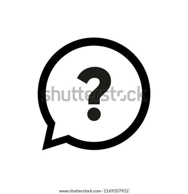 Question Mark Bubble Icon Vector Stock Vector (Royalty Free) 1169107912