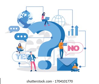 Question Mark Business People Asking Questions Stock Vector (Royalty ...