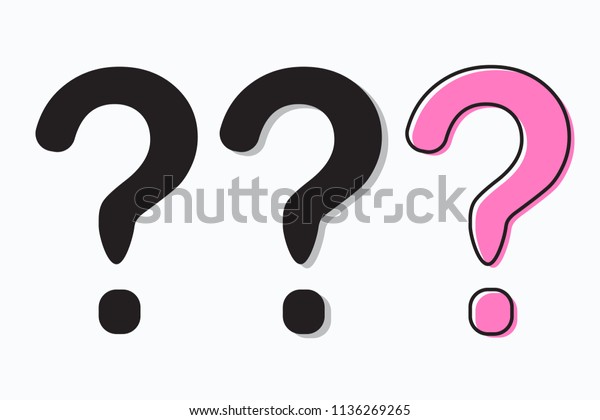 Question Mark Cartoon Vector Icon: vector de stock (libre de regalías ...