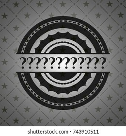 Question Mark Dark Emblem Stock Vector (Royalty Free) 743910511 ...