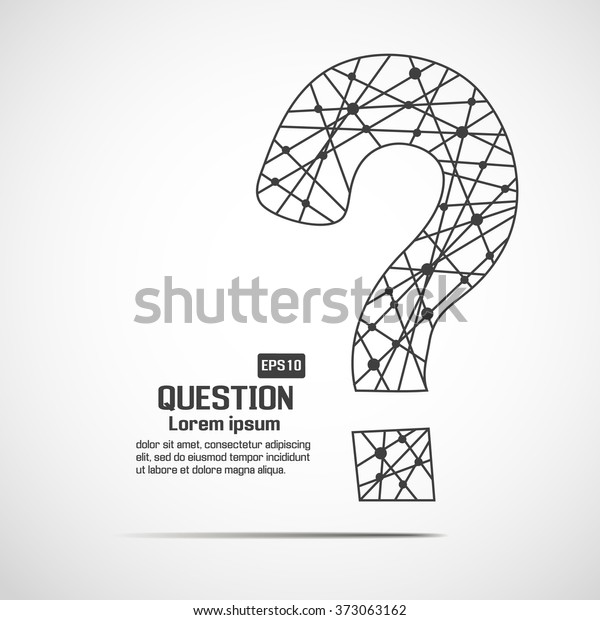 Question Mark Dot Line Stock Vector (Royalty Free) 373063162 | Shutterstock