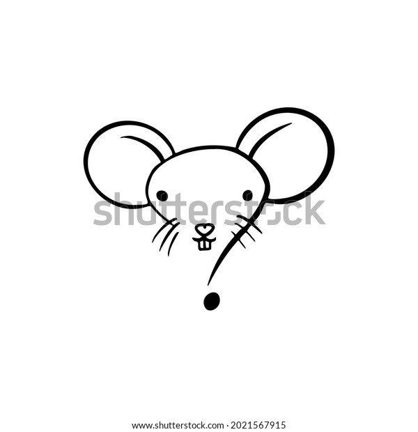 Question Mark Drawing Mouse Animal Vector Stock Vector (Royalty Free ...