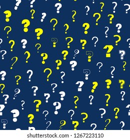 Question Mark Education School Concept Seamless Stock Vector (Royalty ...