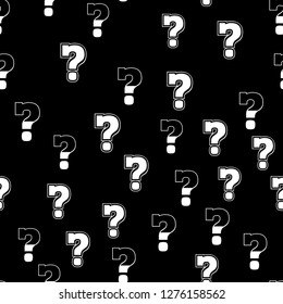 Question Mark Education School Concept Seamless Stock Vector (Royalty ...