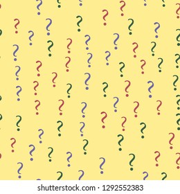 Question Mark Education School Concept Seamless Stock Vector (Royalty ...