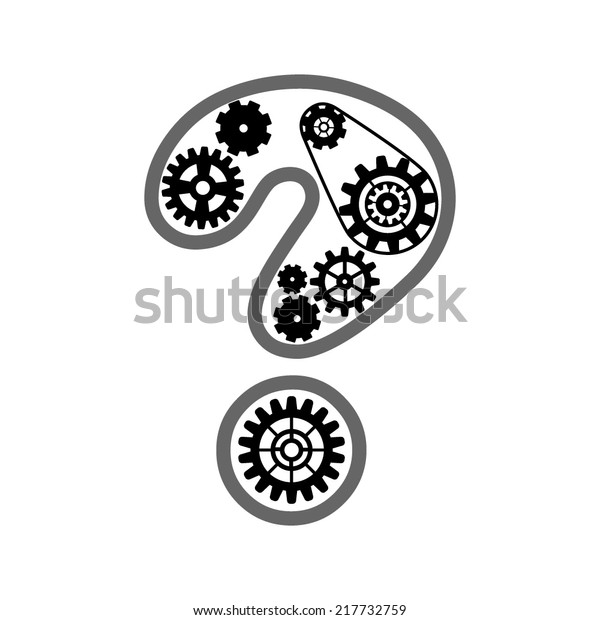 Question Mark Gears Vector Illustration Stock Vector (Royalty Free ...