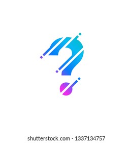 Question Mark Glitch Style Symbol Logo 库存矢量图（免版税）1337134757 | Shutterstock