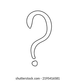Question Mark Hand Drawn Sketch Drawing Stock Vector (Royalty Free ...