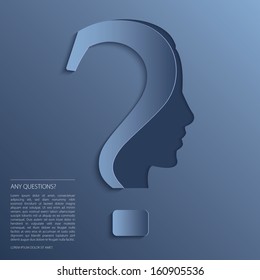 4,309 Silhouette of head with question marks Images, Stock Photos ...