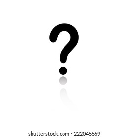Question Mark Icon Black Vector Illustration Stock Vector (Royalty Free ...