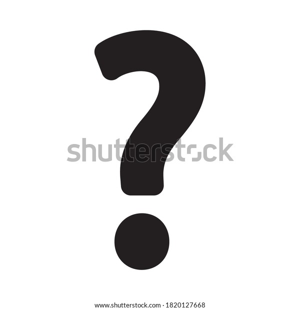 Question Mark Icon Black White Stock Vector (Royalty Free) 1820127668 ...