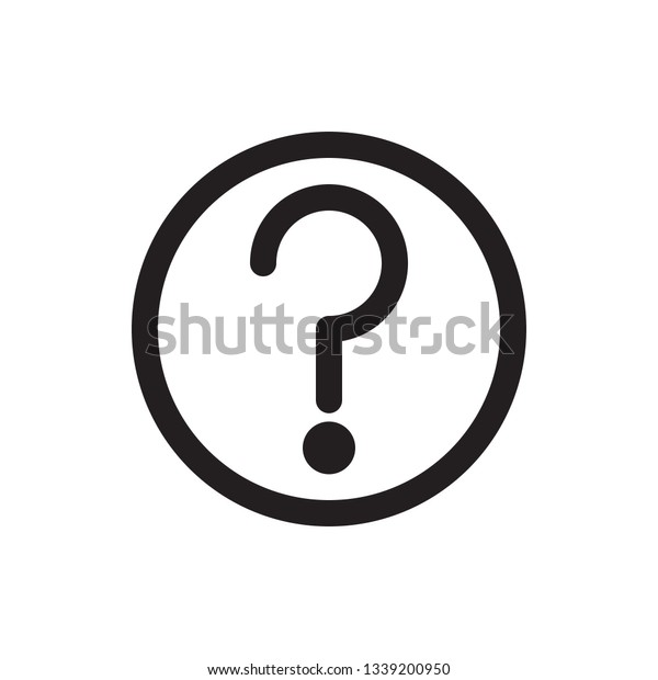 Question Mark Icon Trendy Outline Style Stock Vector (Royalty Free ...
