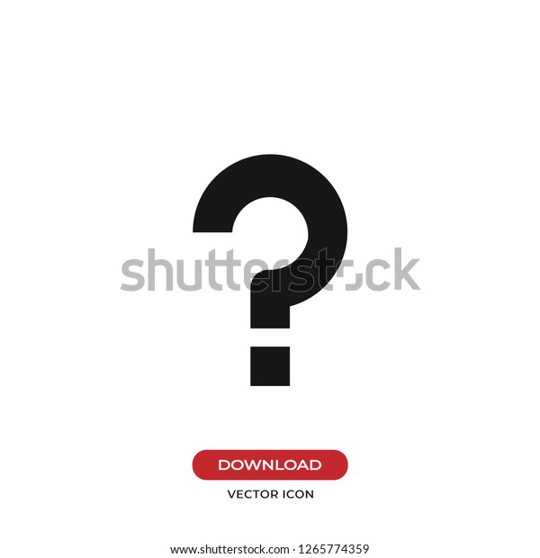 Question Mark Icon Vector 库存矢量图（免版税）1265774359 | Shutterstock