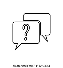 Dialogue Question Mark Vector Illustration Stock Vector (Royalty Free ...