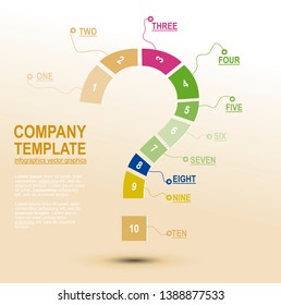 Question Mark Infographic Template Made Colors Stock Vector (Royalty ...