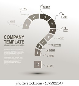 Question Mark Infographic Template Made Colors Stock Vector (Royalty ...