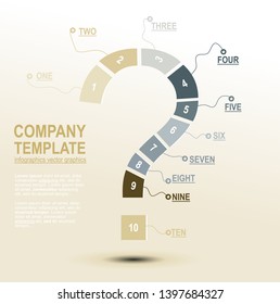 Question Mark Infographic Template Made Colors Stock Vector (Royalty ...